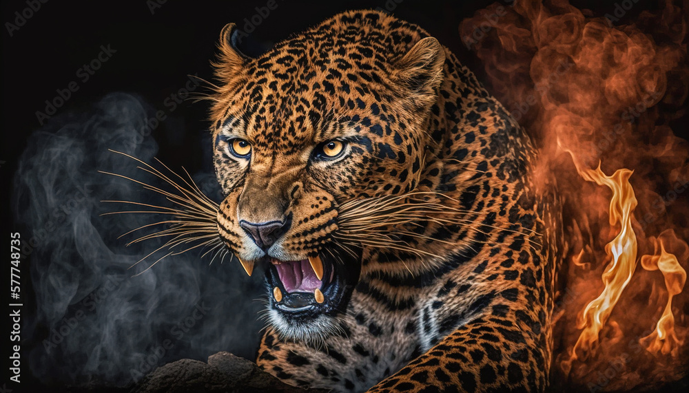 Angry Leopard Hd Wallpaper