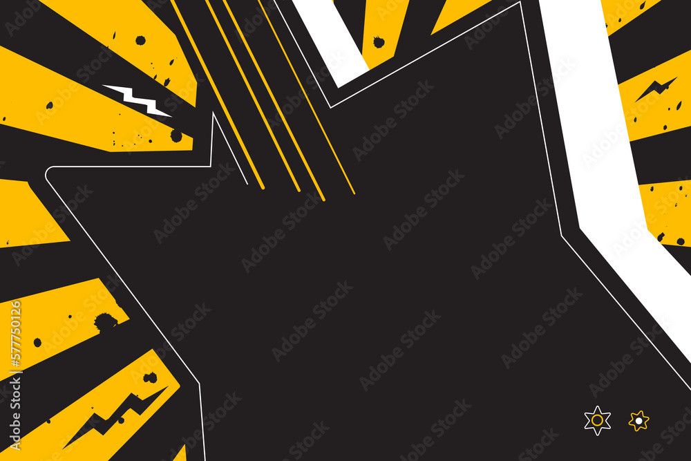 Vector illustration of rock music background design template for music ...