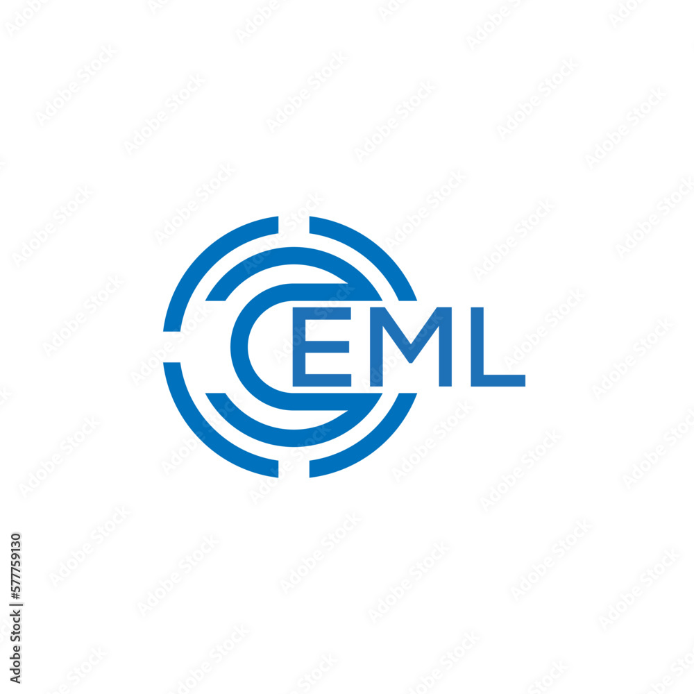 EML letter logo design. EML creative initial letter logo concept. EML ...