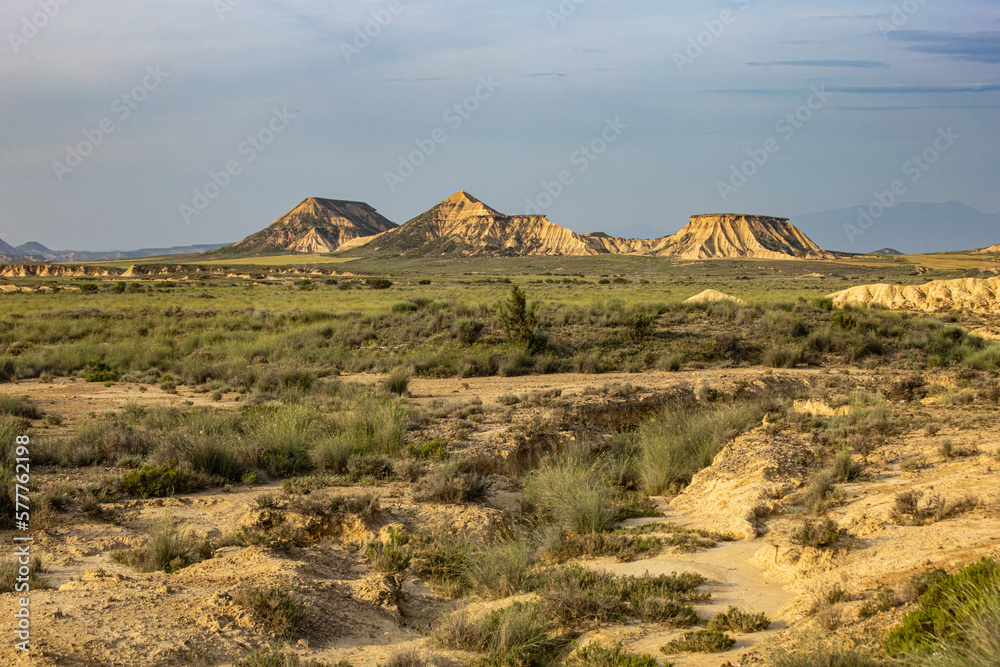Bardenas Reales is a natural park in the region of Navarre, which was ...