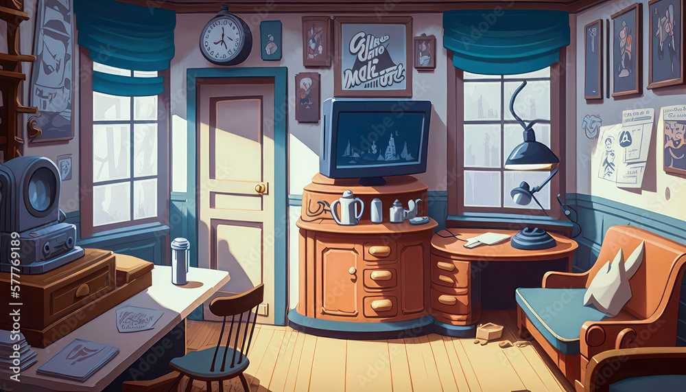 Funny Cartoon Room Background | Whimsical World | Cool Cartoon ...