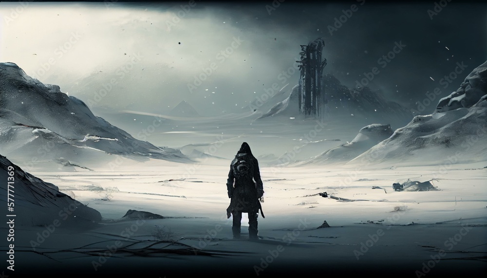 A desolate, frozen wasteland where survival is a constant struggle ...