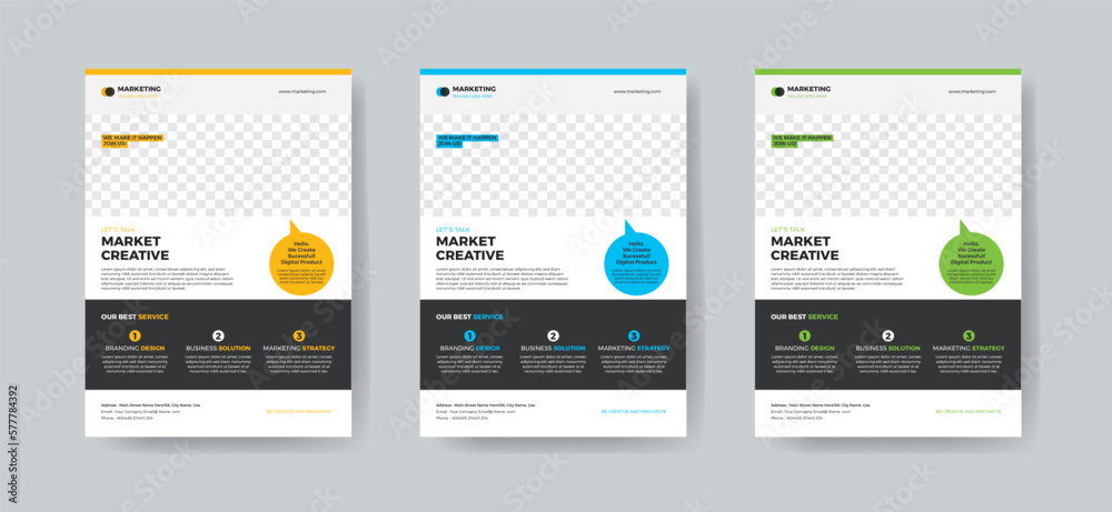 flyer corporate business creative corporate attractive company ...