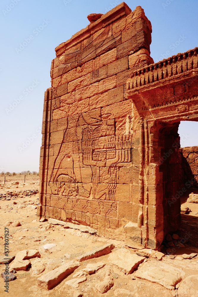 Foto de Ruins of Naqa Meroe, in ancient Kush, Sudan, Africa. This is ...