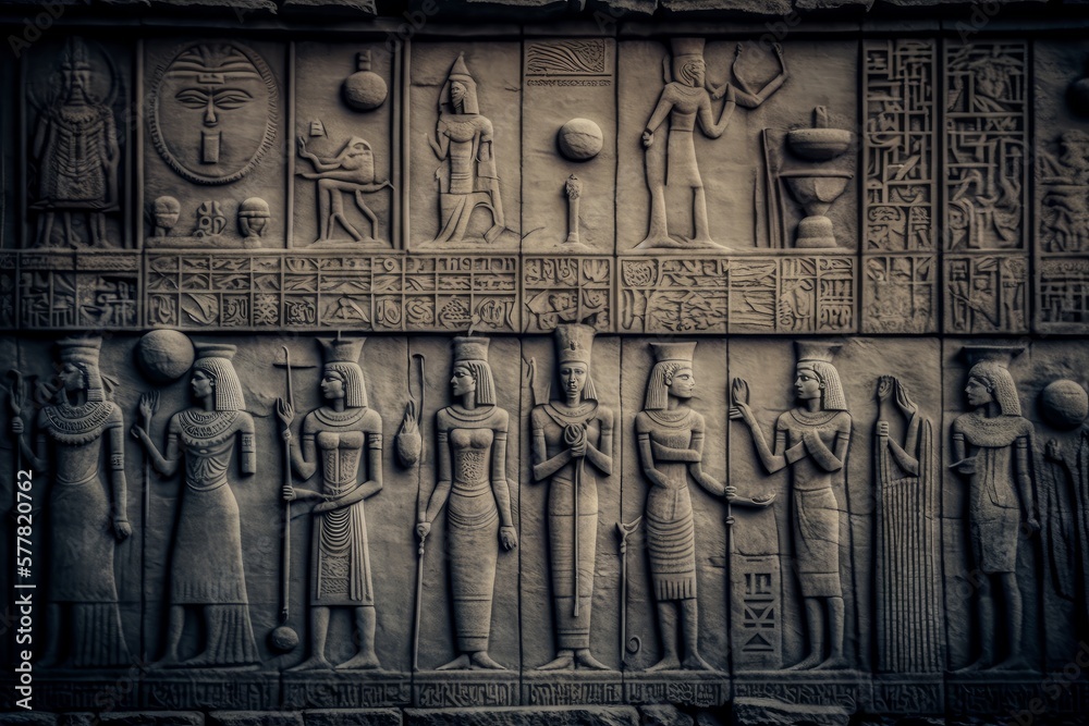 Egyptian hieroglyphs were the formal writing system used in Ancient ...