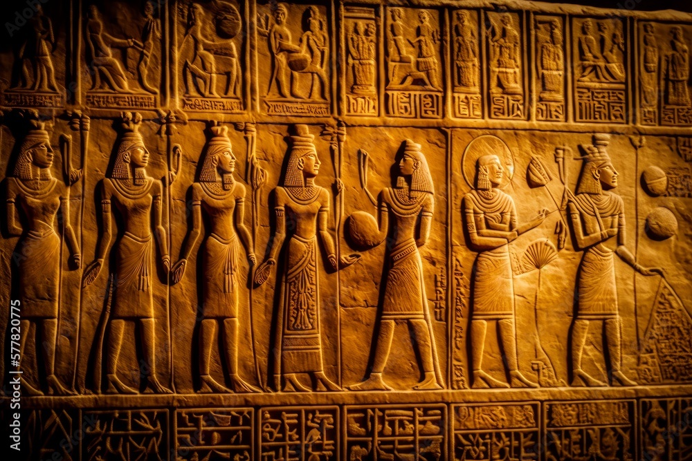 Egyptian hieroglyphs were the formal writing system used in Ancient ...