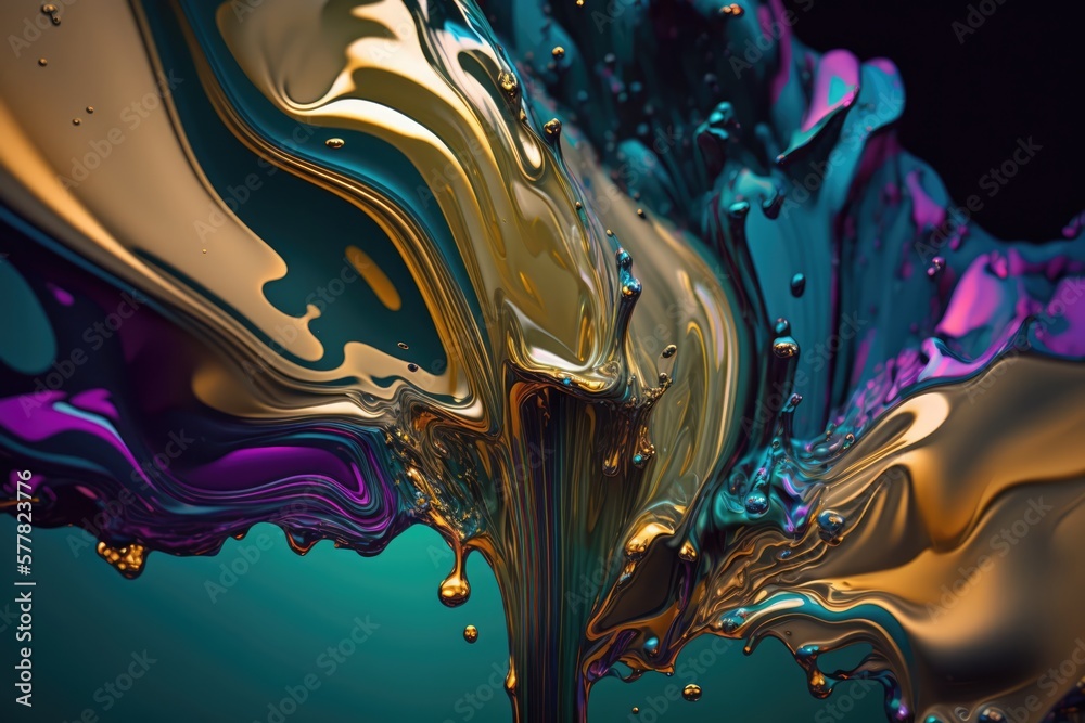 Liquid Metal Pouring Art - Multicolor Fusion and Texture in a ...