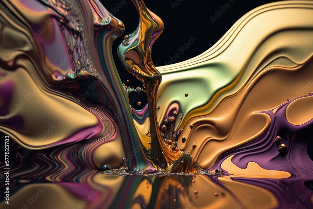 Liquid Metal Pouring Art - Multicolor Fusion and Texture in a ...