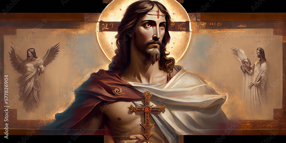 Jesus Christ as a bearded white man for the catholic religion by ...