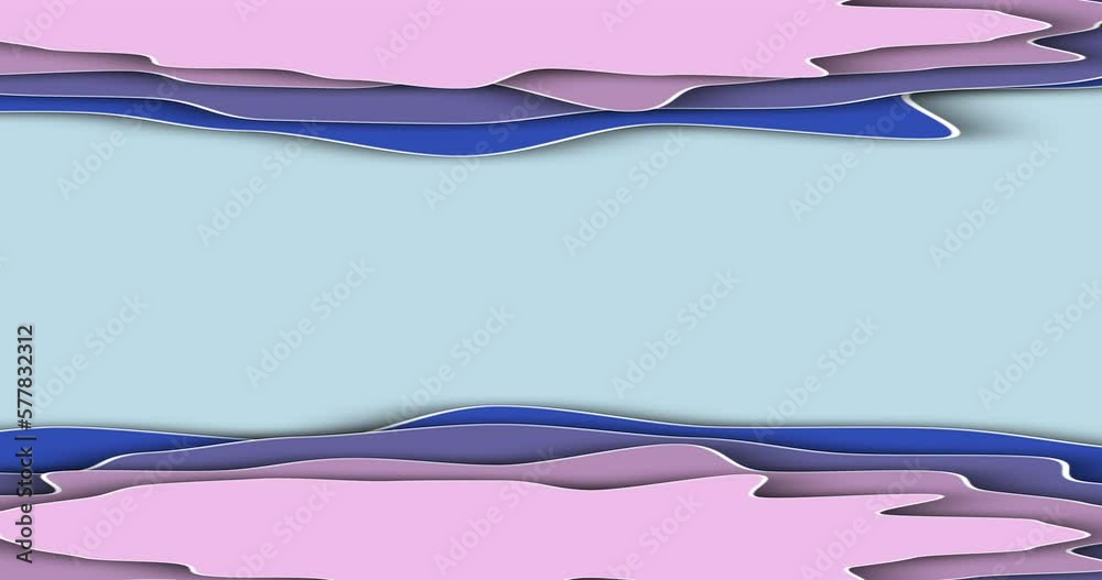 Papercut color Trendy Motion Backgrounds. Cyan Cut paper animated ...