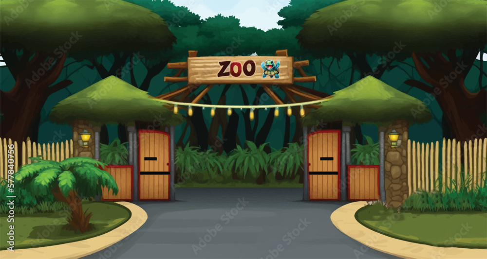 Zoo Gate Clipart