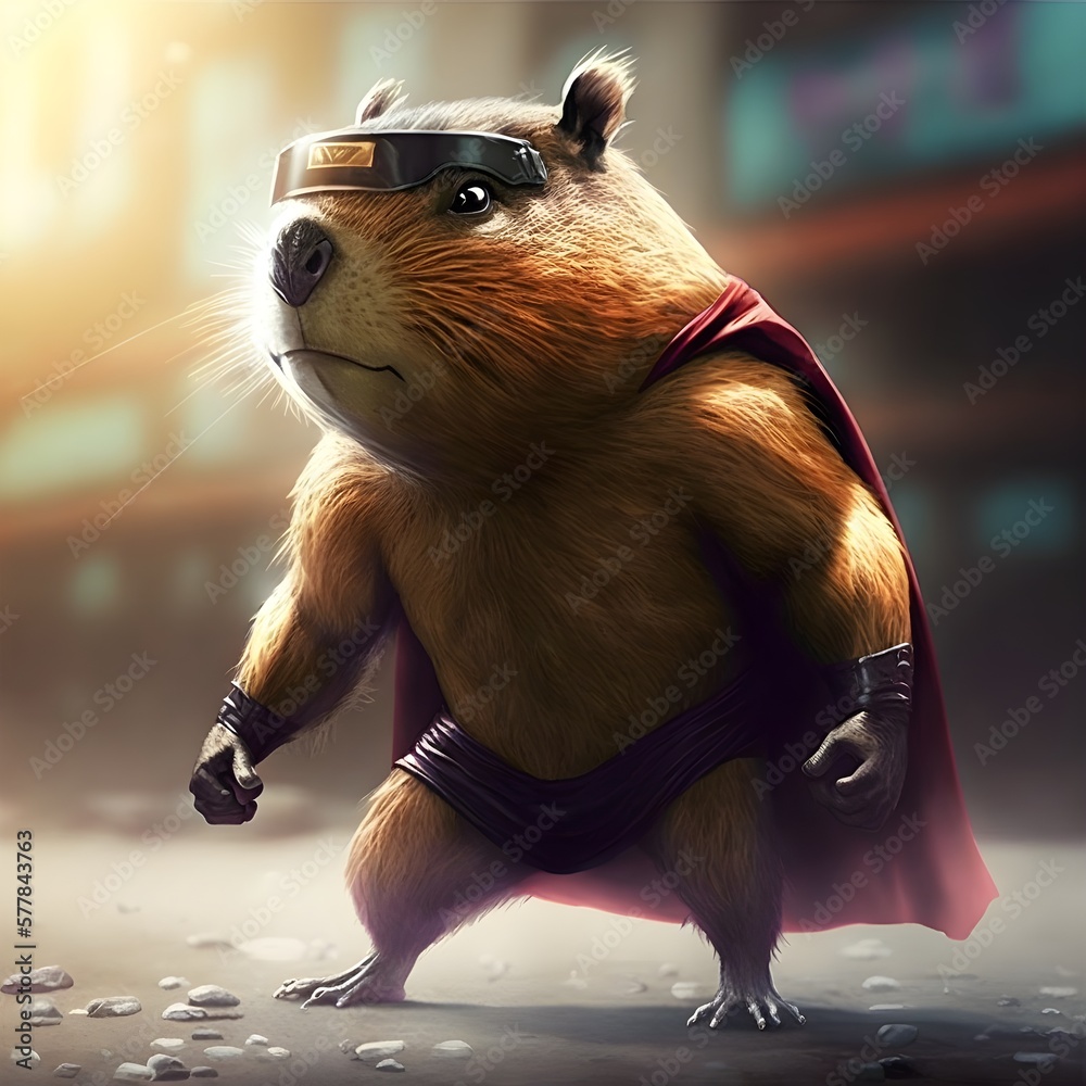 Unleashing the Ultimate Capybara: A Menacing Weapon in the Hands of a ...