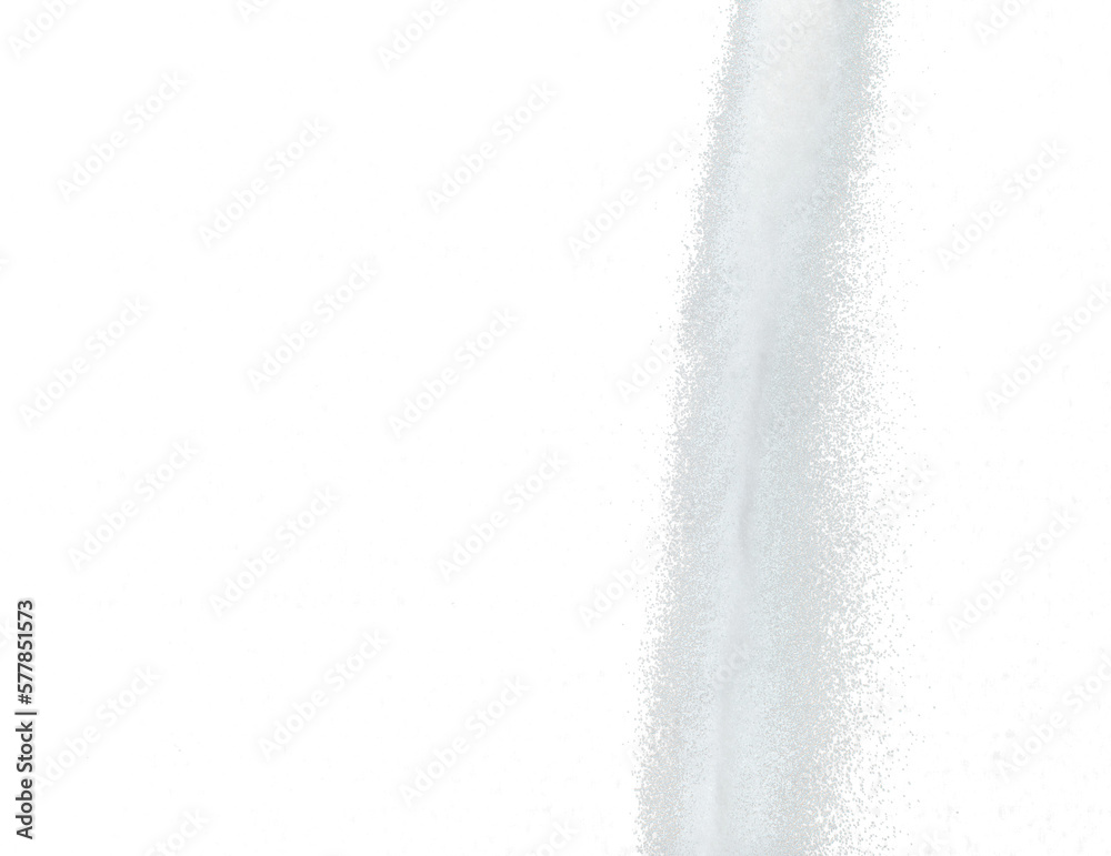 Million of white sand explosion, Photo image of falling down shower ...