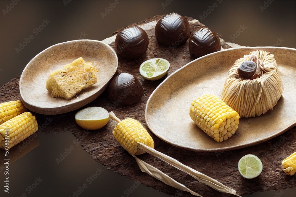 Humitas, comida típica ecuatoriana. Tamal o masa de maíz envuelta en ...