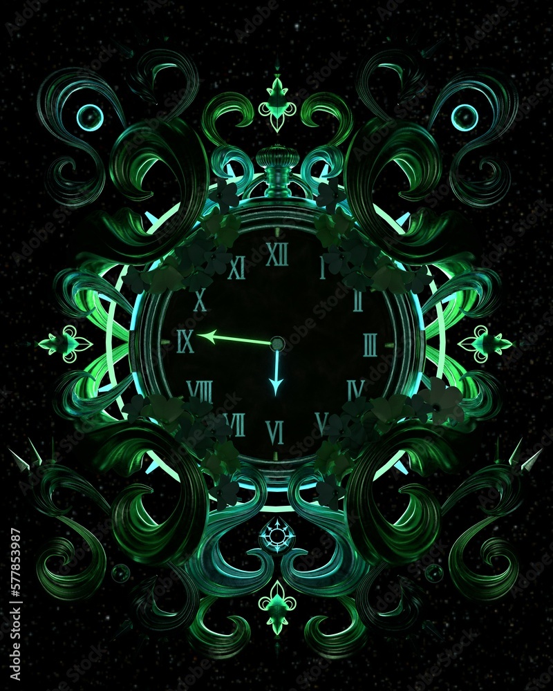 3D illustration of a beautiful watch. That reminds me of Albert ...