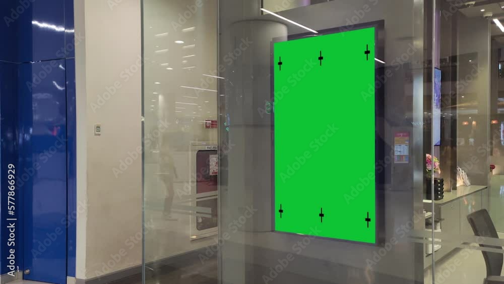 Green screen Advertising billboard for product display, Chroma key ...