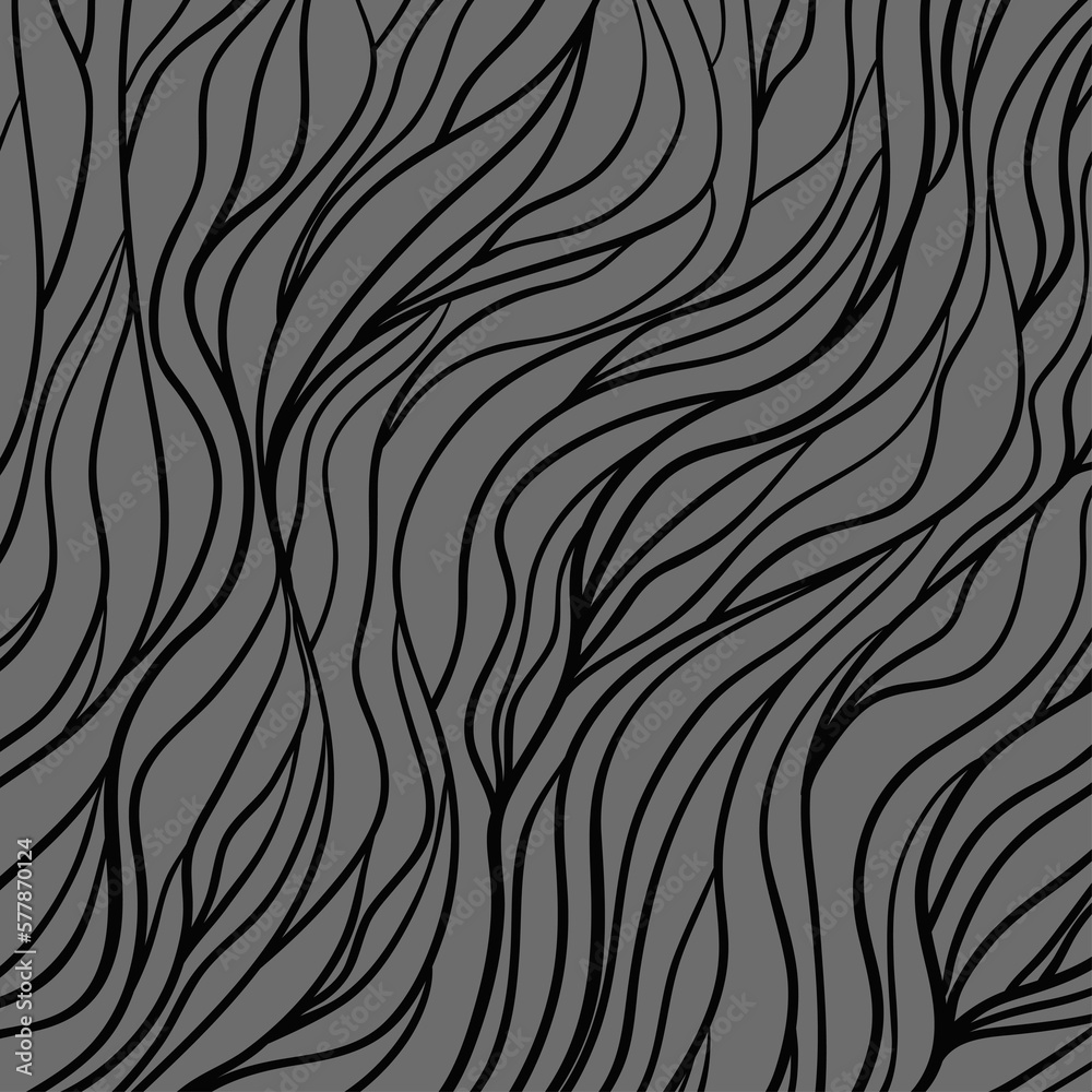 Wavy background. Hand drawn waves. Abstract wallpaper on surface ...