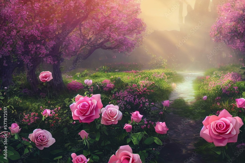 Heavenly Flowers Background