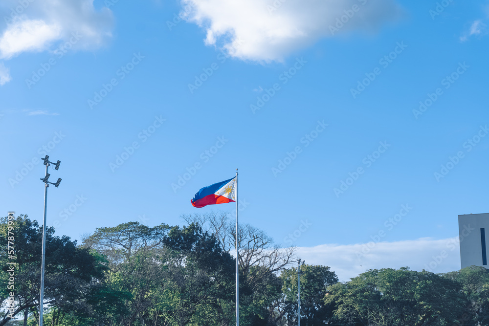 waving philippine flag Stock Photo | Adobe Stock