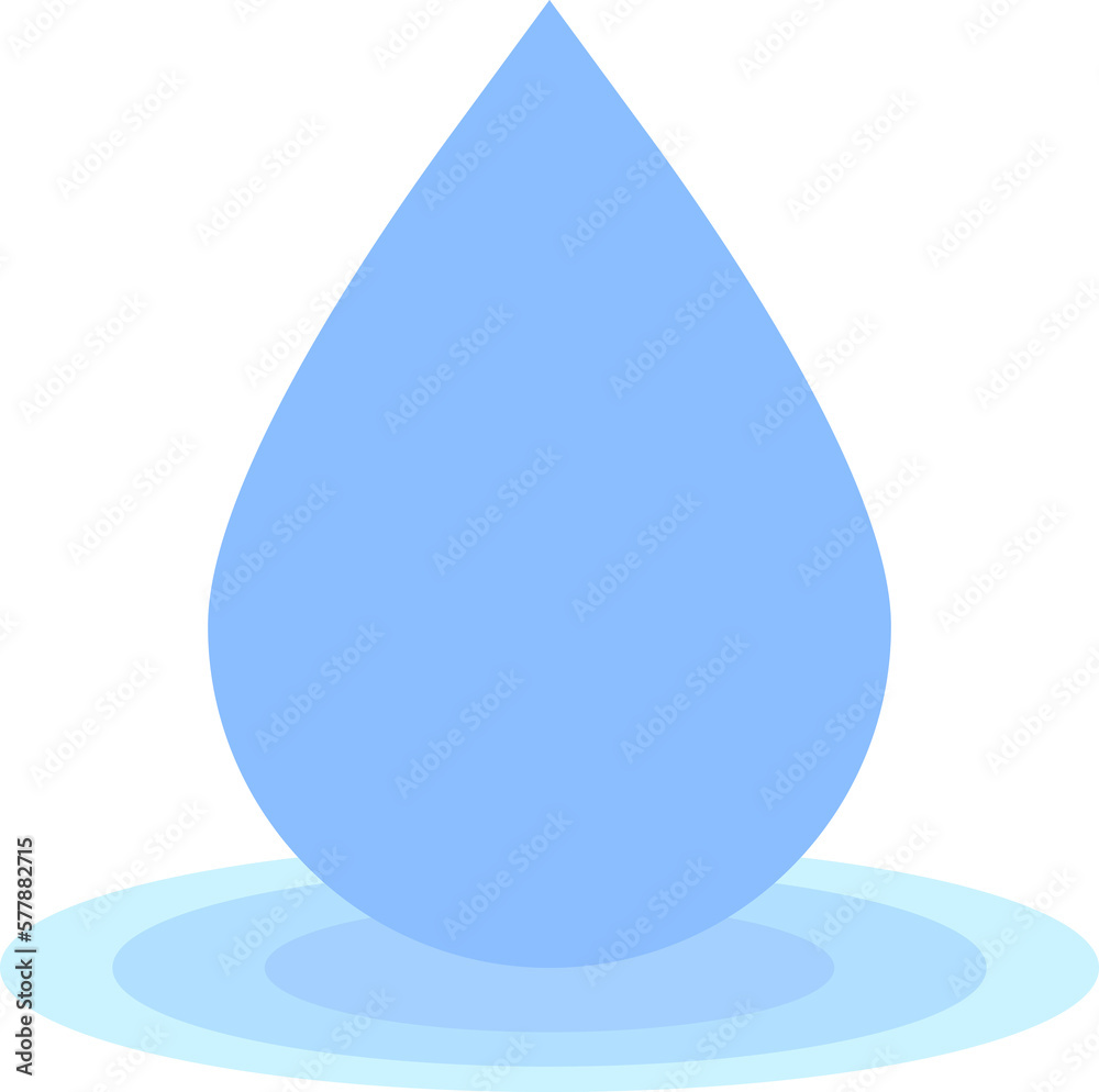 Water drop icon, transparent background, PNG Stock Illustration | Adobe ...