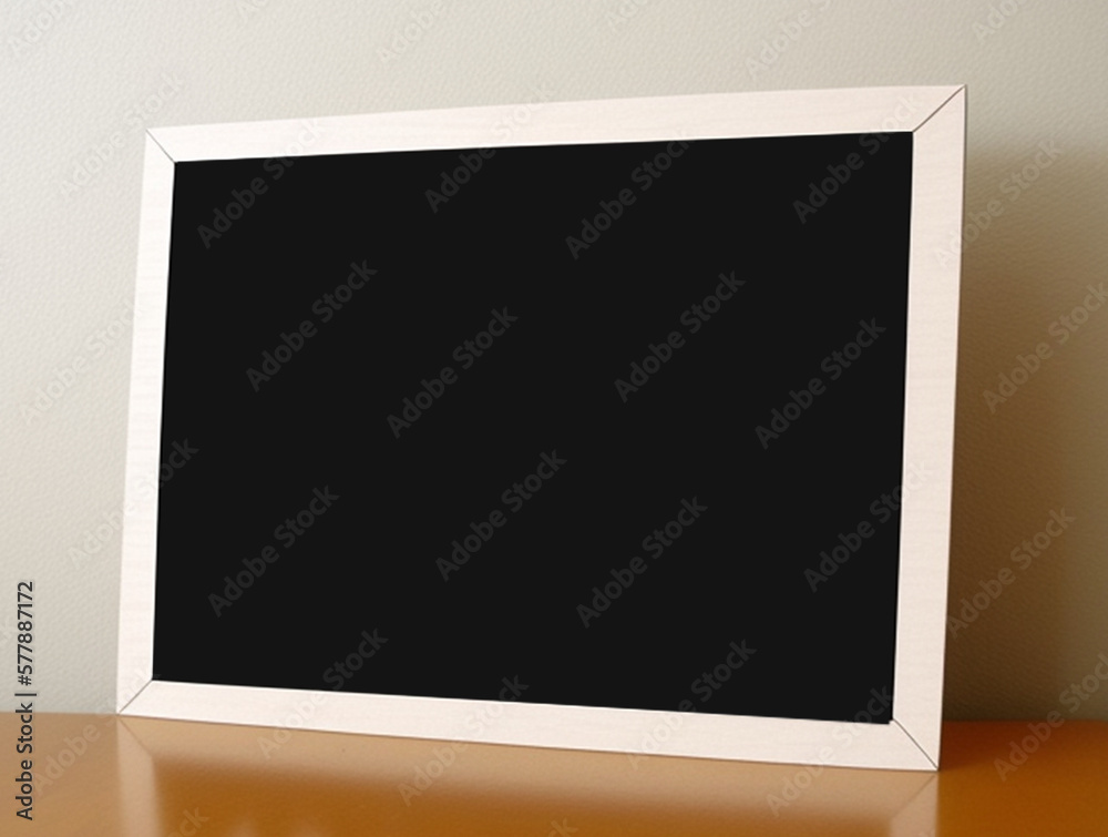 Cuadro marco de pintura o fotografía para diseñar con fondo negro y ...