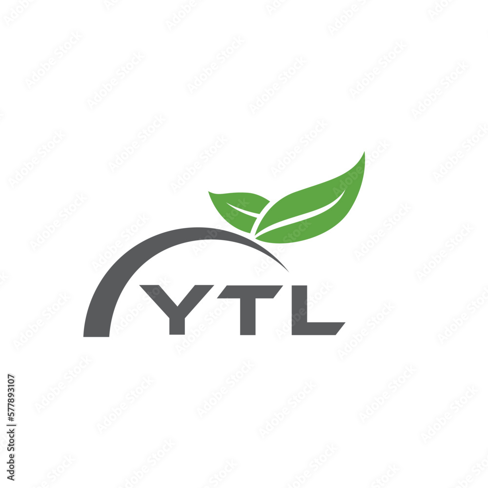 YTL letter nature logo design on white background. YTL creative ...