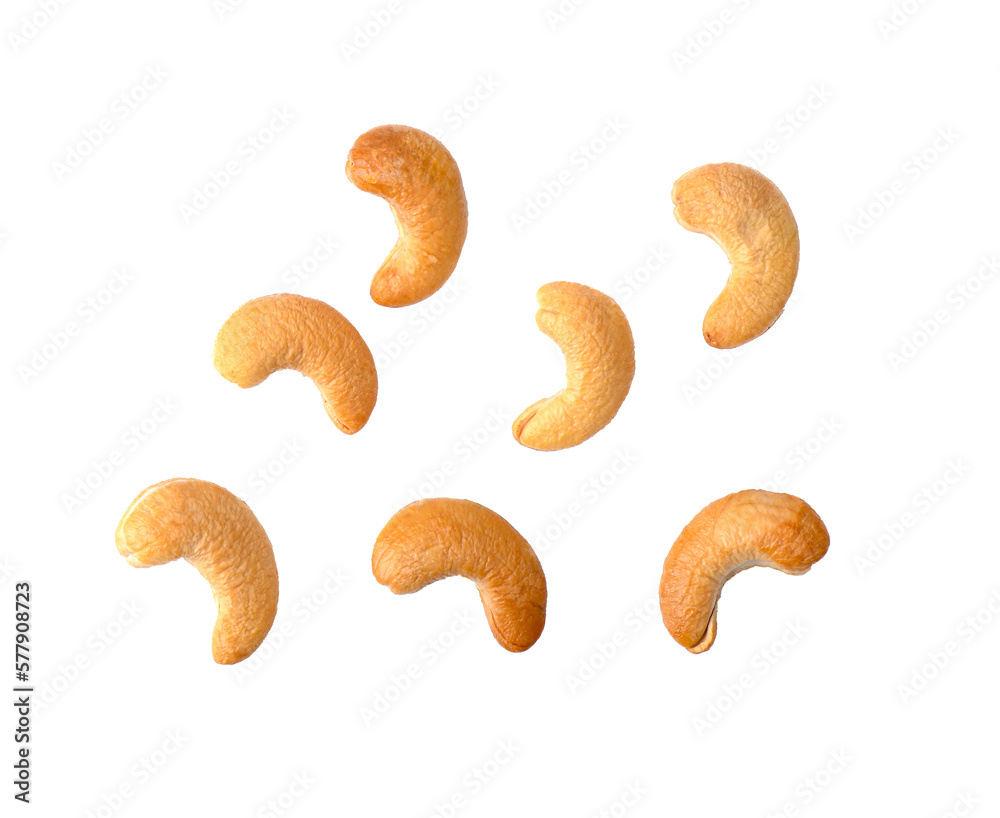 Poster Roasted cashew nuts isolated on transparent png – Wall Art ...