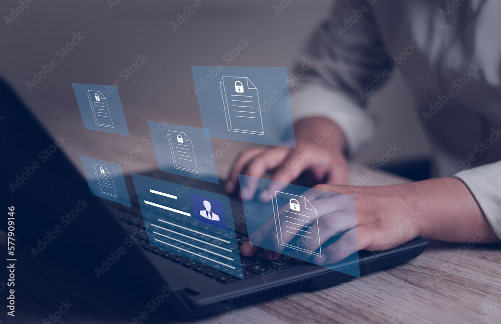 Foto de Employee confidentiality. Software for security, searching and ...