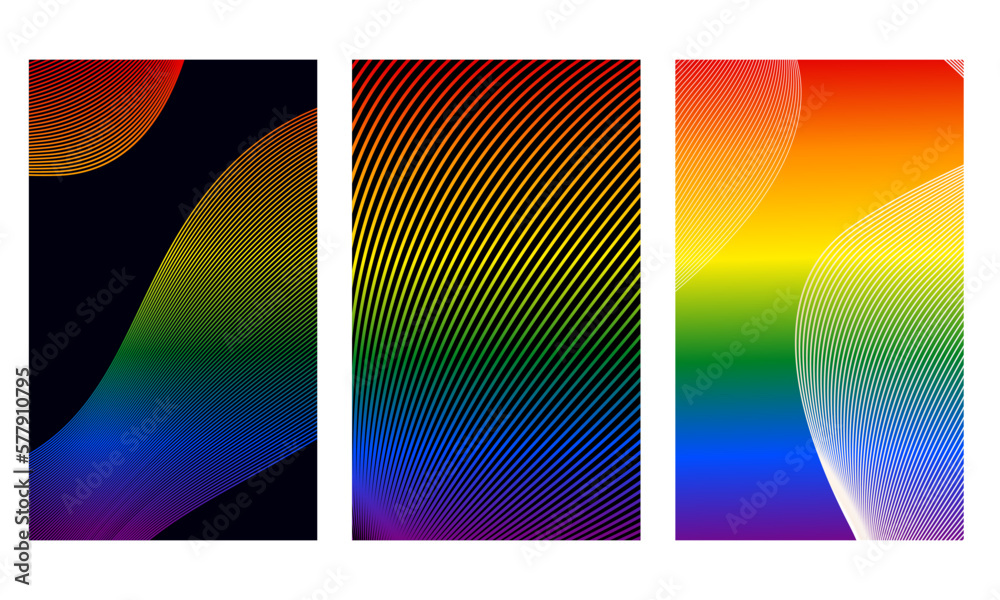 Rainbow backgrounds for Pride month. Abstract LGBT rainbow gradient ...
