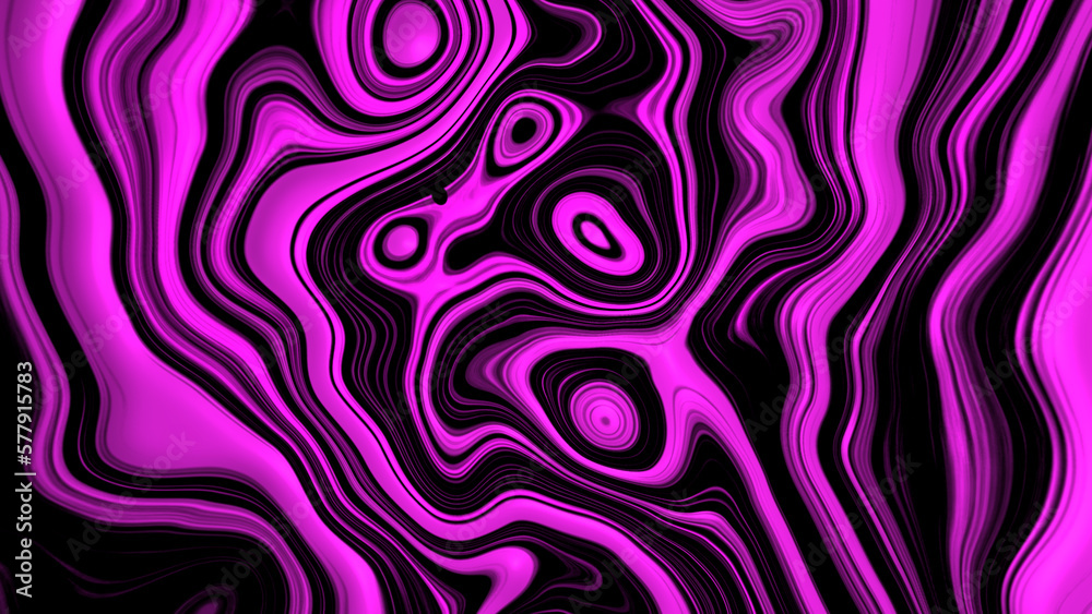 Graphic illustration oil painting style in vivid mesmerizing neon ...