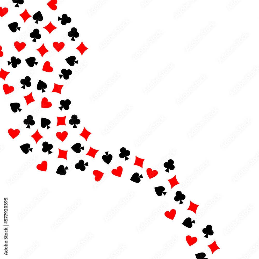 playing cards icons. Diamond poker cards signs icons set. Ace cards ...