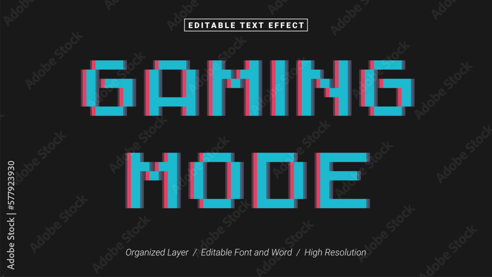 Arcade Video Game Pixelate Editable Font Design Alphabet Typography Template Text Effect