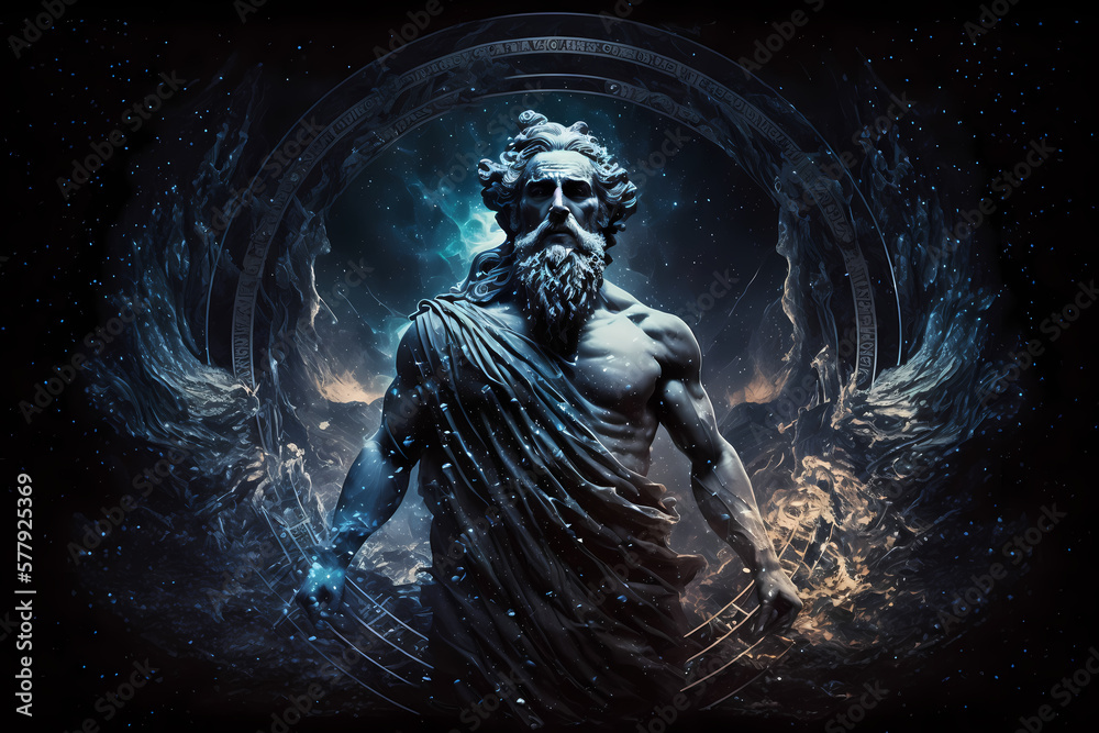 The primordial darkness embodying the Greek god, Erebus in ancient ...