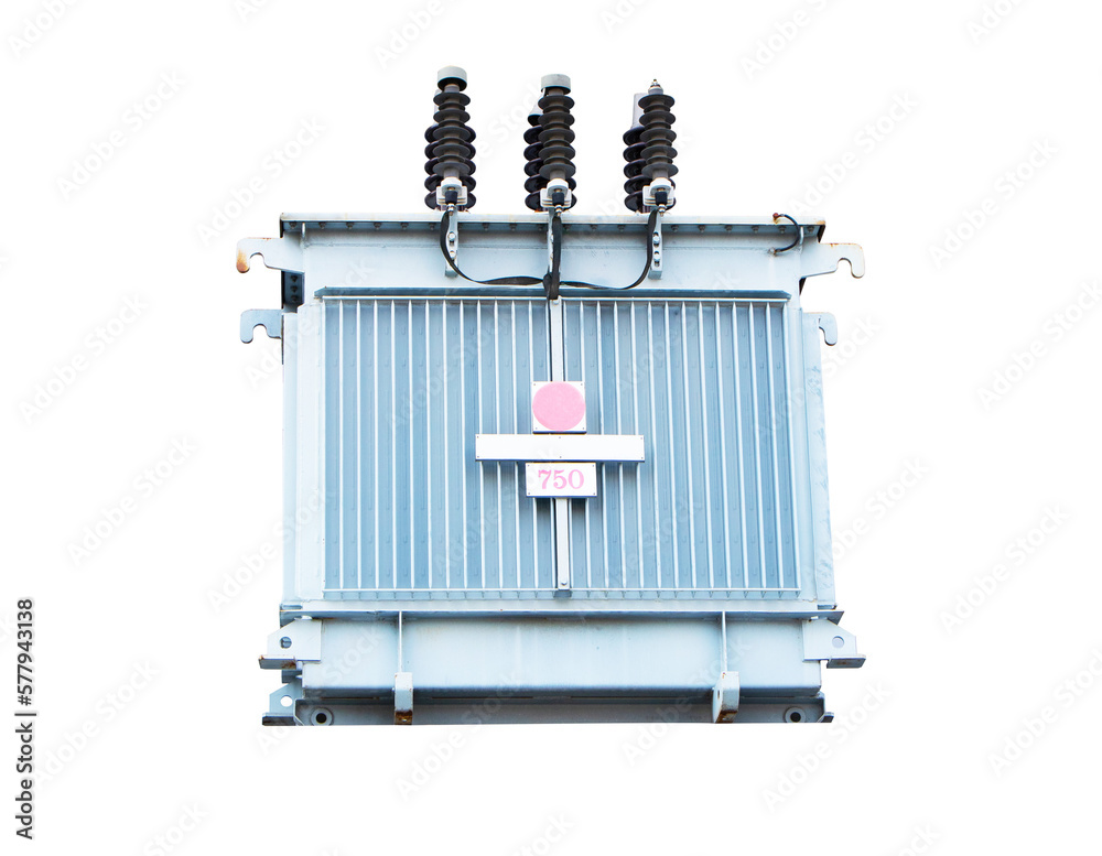 Transformers big size and electric wire phone lines. Energy and ...