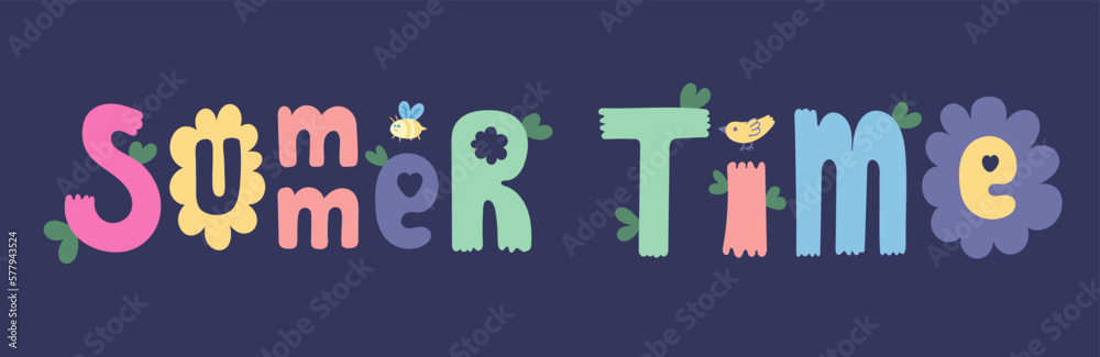 Hello Summer banner design. Season vocation, weekend, holiday poster ...