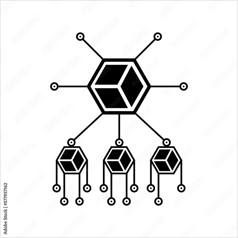 Microservices Icon, Software Development Technique Stock Vector | Adobe ...