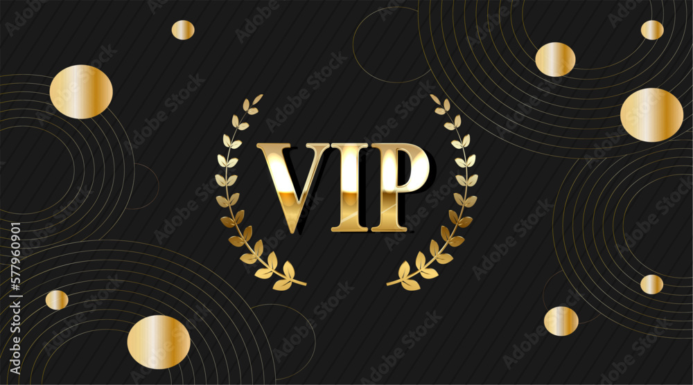 luxury gold and black premium vip card for club members only, golden ...