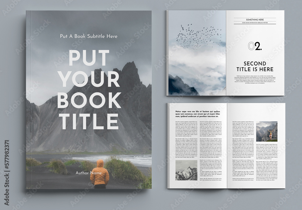 Book Title Layout Stock Template | Adobe Stock