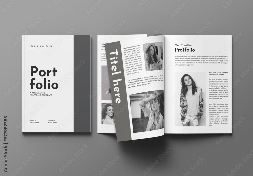 Studio Portfolio Template Stock Template | Adobe Stock