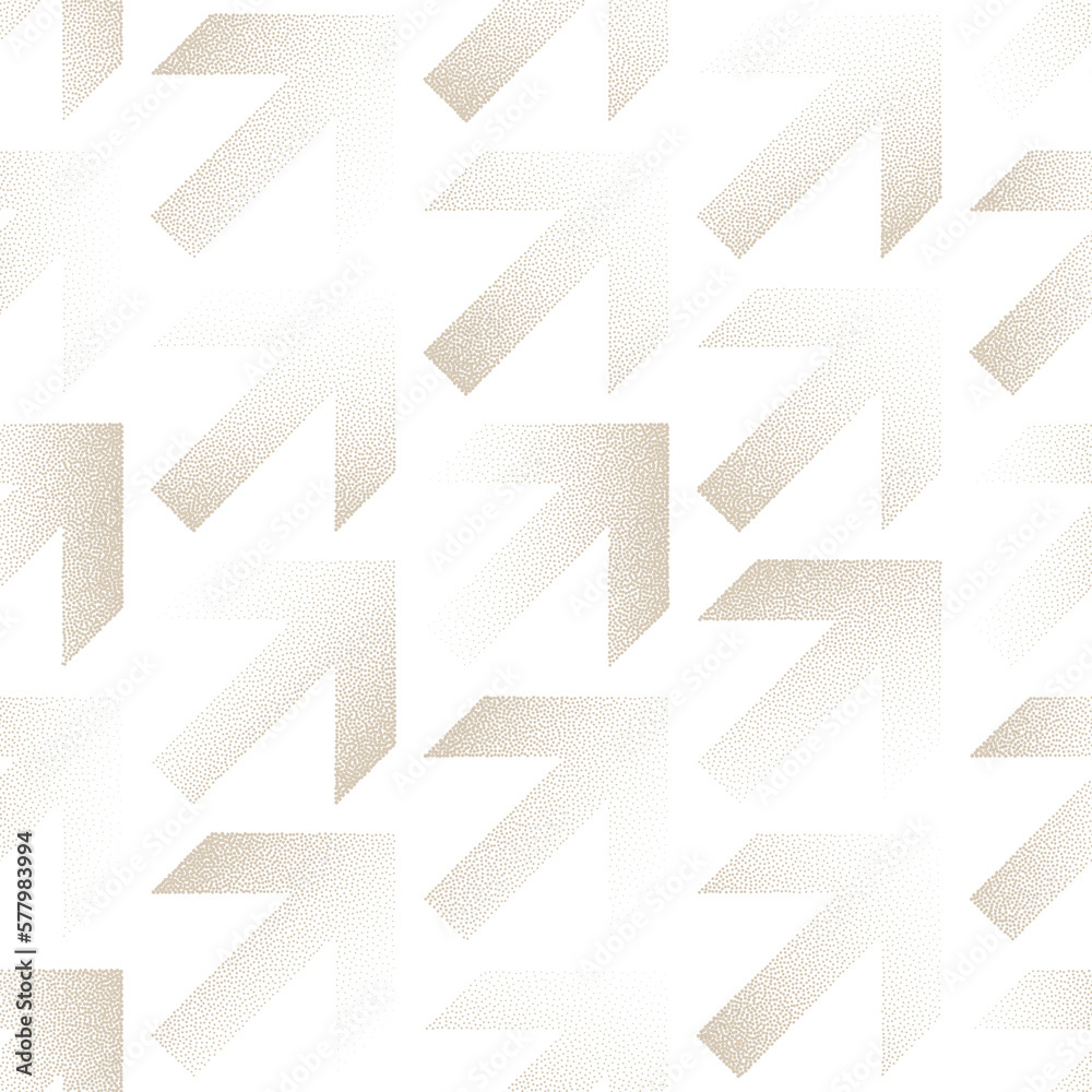 Arrow Symbol Stipple Effect Isolate Endless Pattern Abstract Business ...