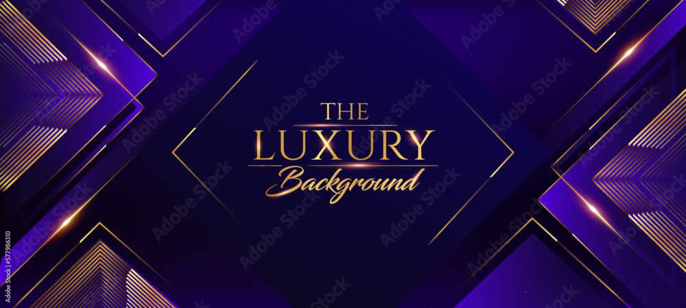 Golden Blue Diamond Square Shape Award Background. Jubilee Night ...