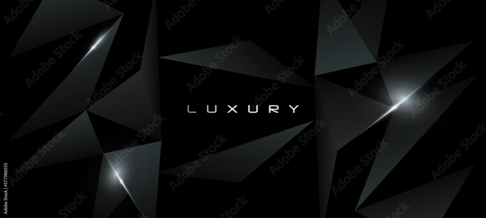 Black Modern Luxury Abstract Award Background. Elegant Rich Dark ...