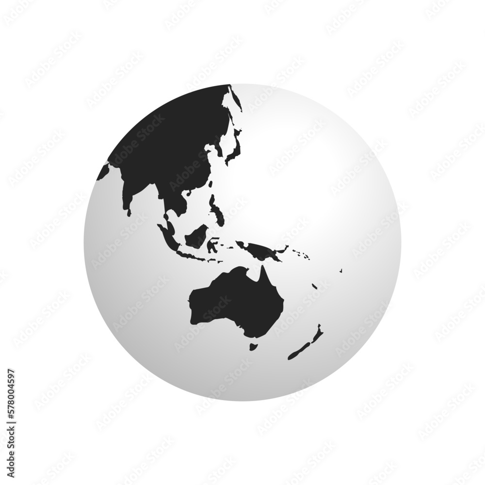 World map. Globes of Earth icon. Vector globe map design isolated on ...