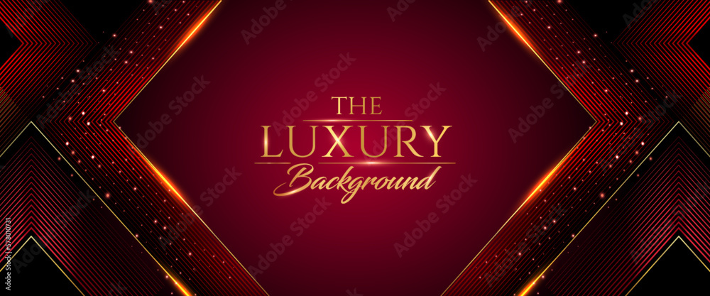 Red Maroon Golden Diamond Frame Shine Dotted Award Background. Trophy ...