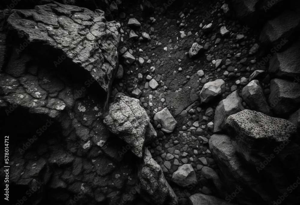 Ai-Generated Render of a Natural Geometric Rock Texture: Close-up of ...