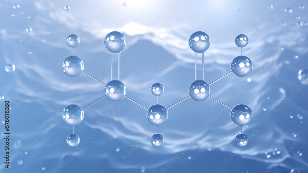 medronic acid molecular structure, 3d model molecule, Bisphosphonate ...