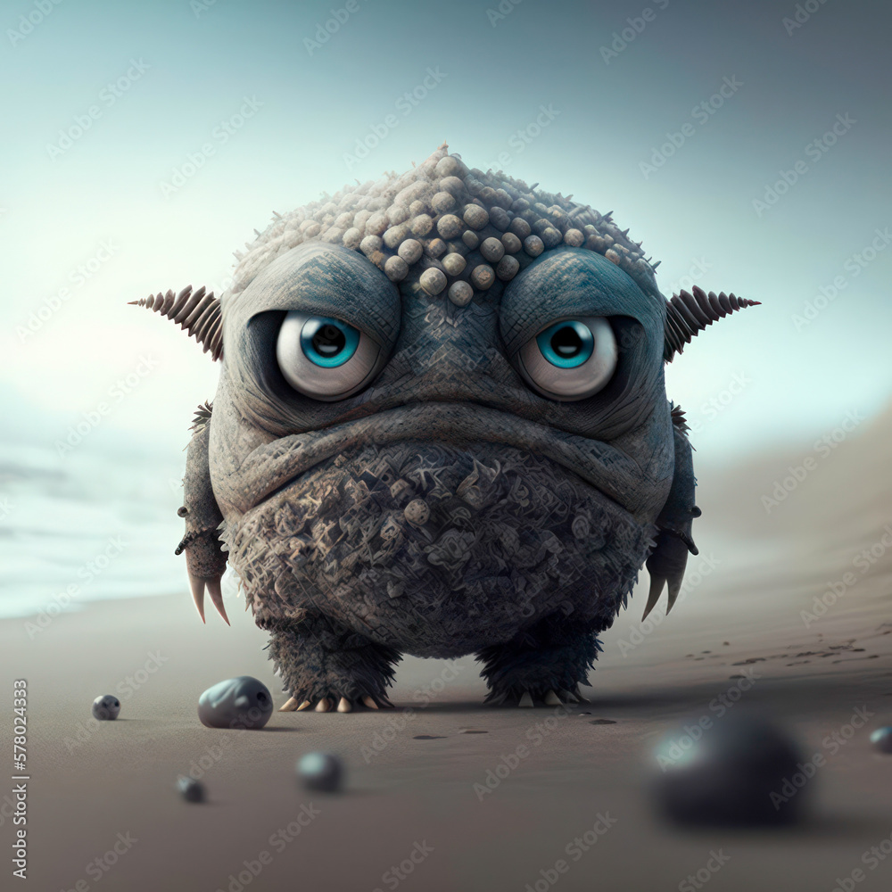 great horned owl in the sky Fictional character design. Generative AI ...