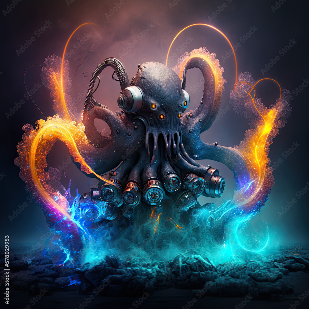 Pioneer DJ Meets Full-Body Alien Octopus Monster Created Using ...