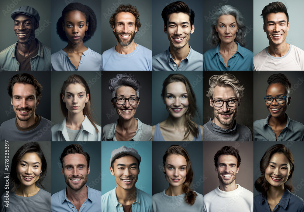 A set of profile pictures Stock Illustration | Adobe Stock