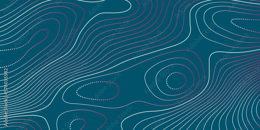 Topographic contours map background. Topography geographic lines ...